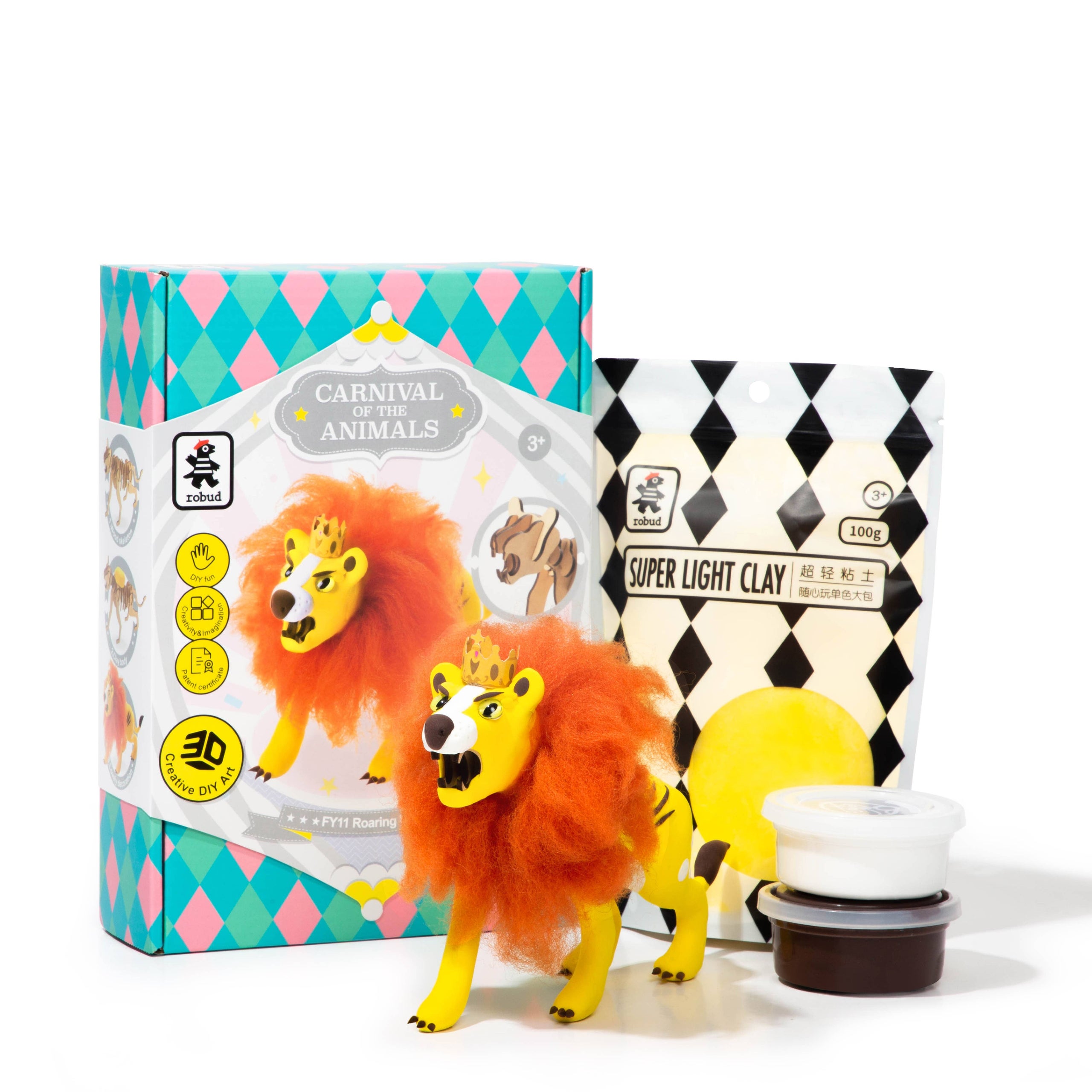 FY11, DIY Wood and Clay Model Lion | Barn Out Back LLC