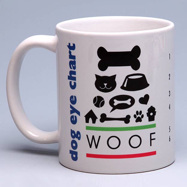 Dog Eye Chart Mug | Barn Out Back LLC